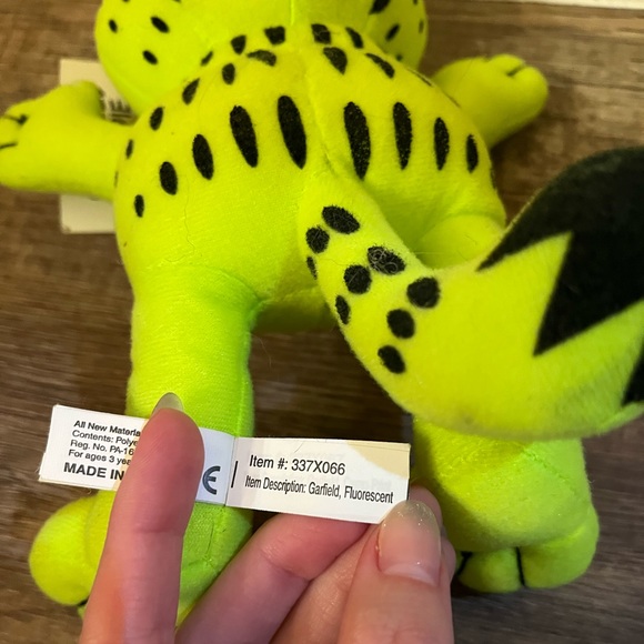 garfield & odie | Toys | Nwt Mini Neon Green Garfield Plush | Poshmark